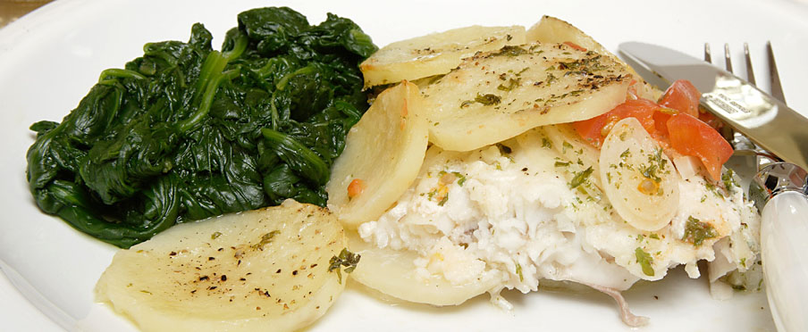 Easy Baked Fish and Potatoes Recipe